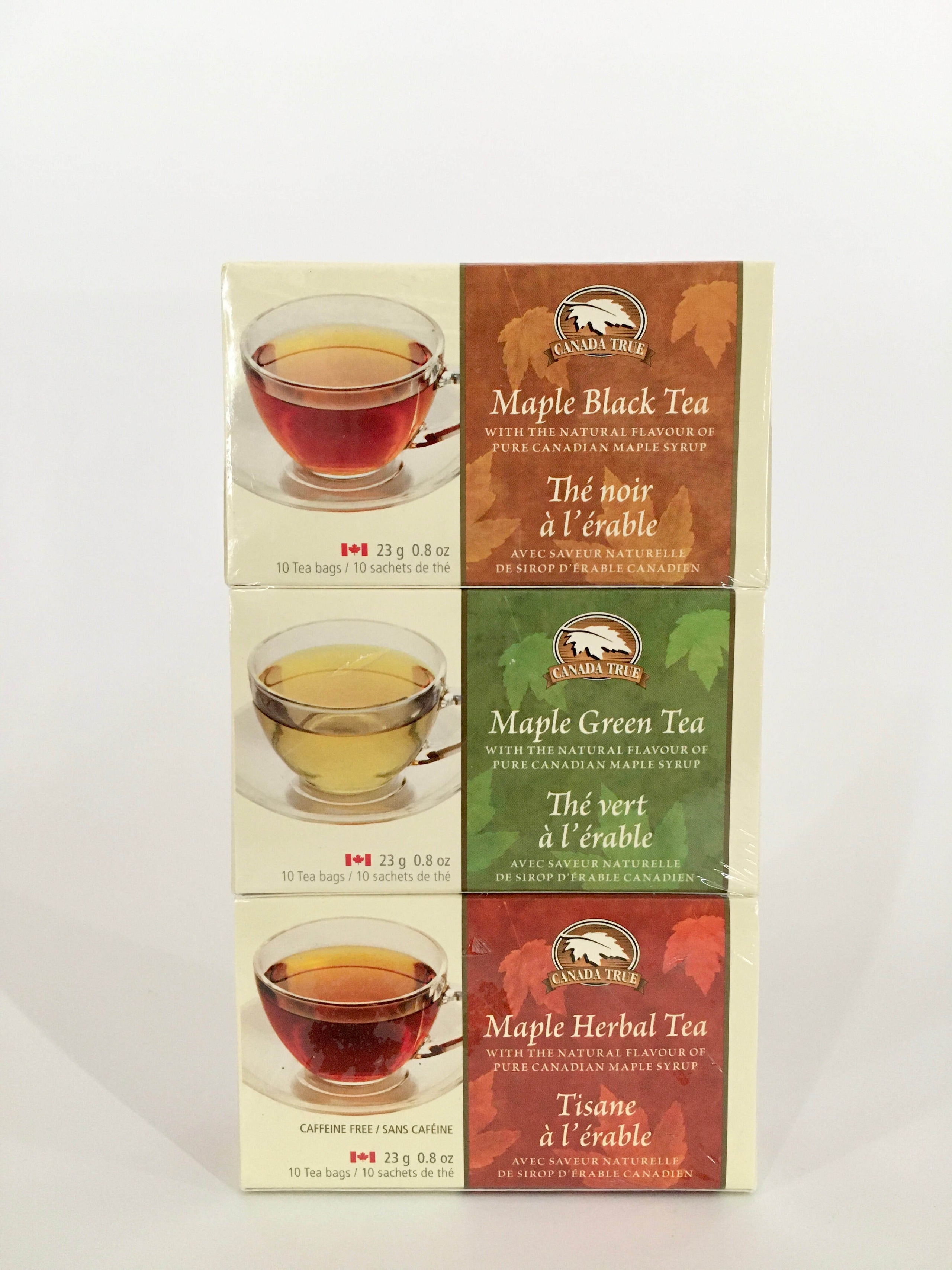 Maple Black Tea, Maple Green Tea & Maple Herbal Tea (3pk - 10 bags each ...